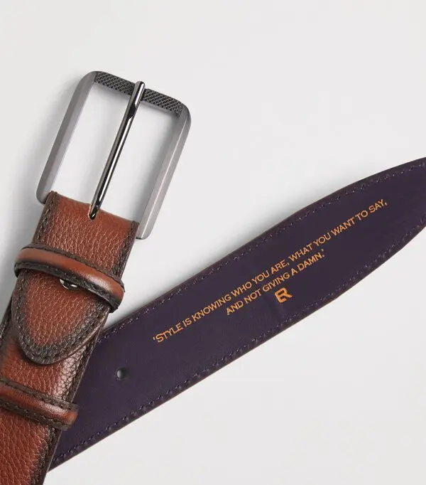 ELLIOT RHODES Burnished Leather Belt