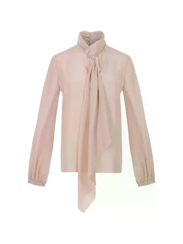 PHAEONIA Pussy-bow-collar Blouse