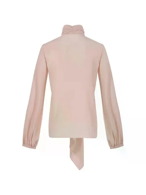 PHAEONIA Pussy-bow-collar Blouse