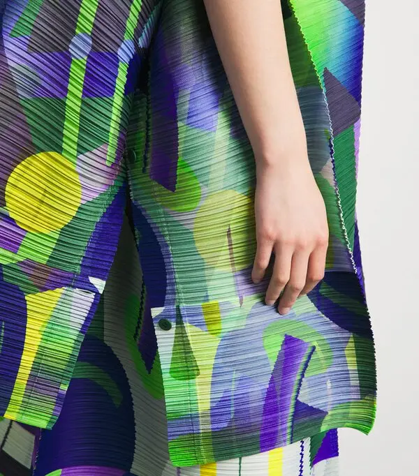 Issey Miyake Pleated Playground Tunic Top