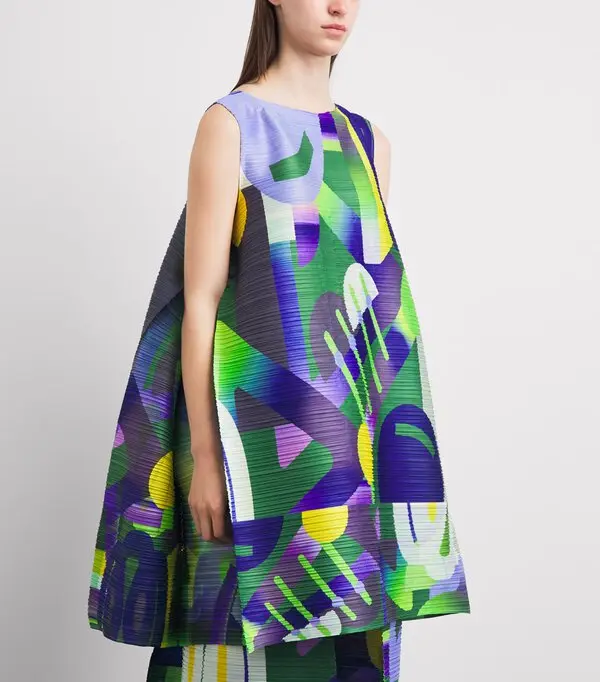 Issey Miyake Pleated Playground Tunic Top
