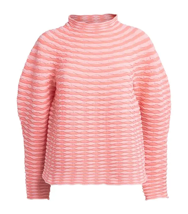 Issey Miyake Colourful Mushroom Knit Top - Pink