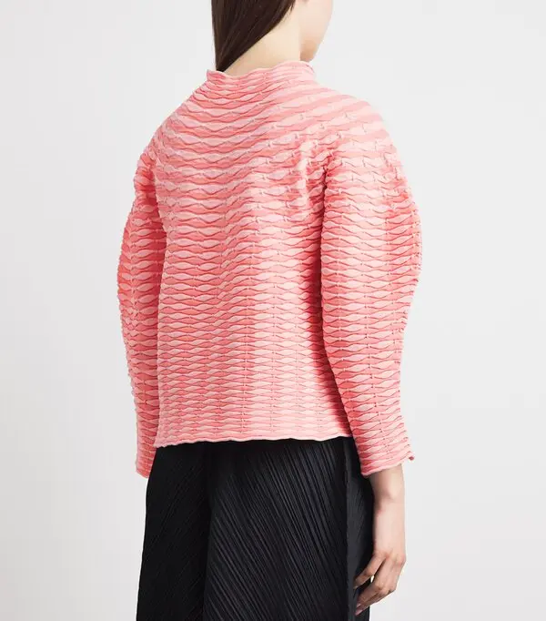 Issey Miyake Colourful Mushroom Knit Top - Pink
