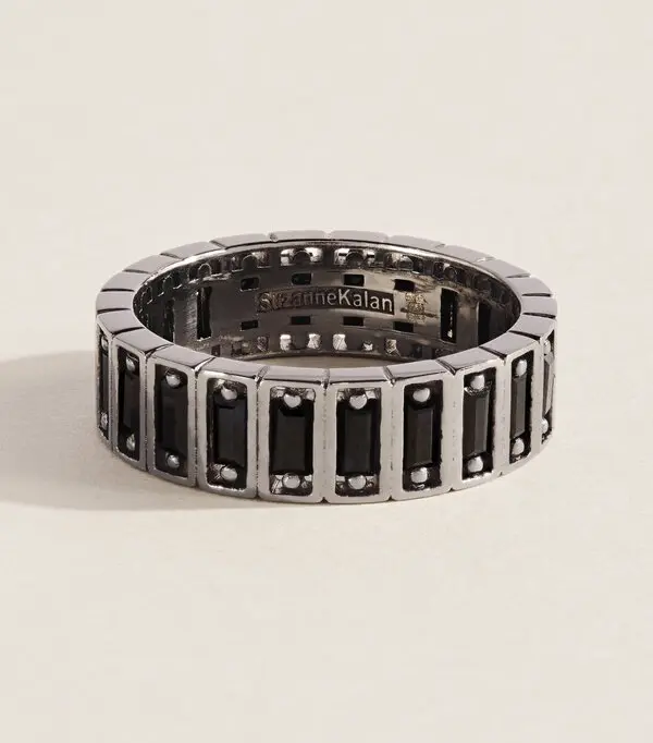 SUZANNE KALAN Gold Sapphire Eternity Ring - White