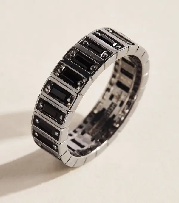 SUZANNE KALAN Gold Sapphire Eternity Ring - White