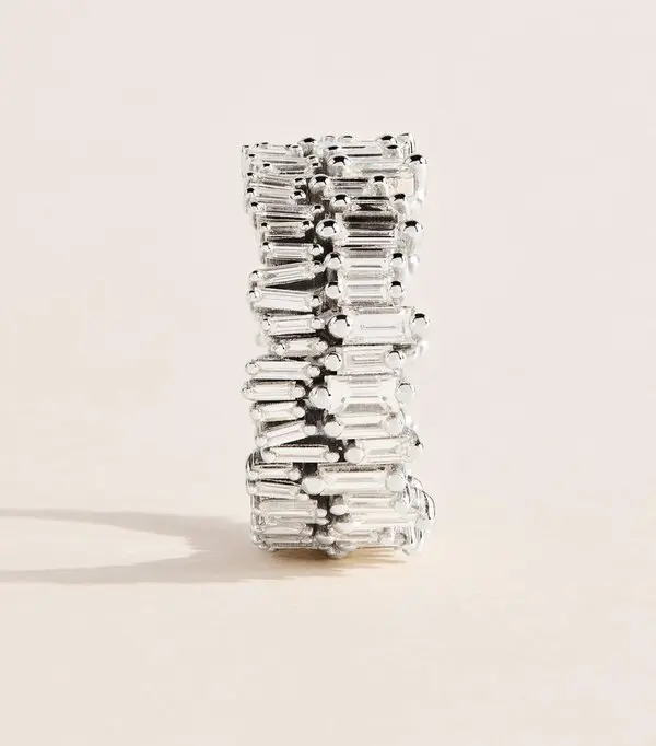 SUZANNE KALAN Gold And Diamond Eternity Ring - White