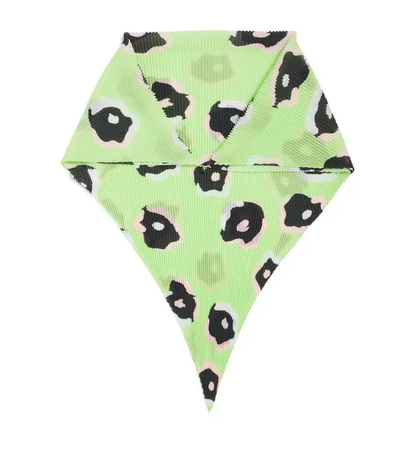 Issey Miyake Floral Verve Pleats Stole - Green