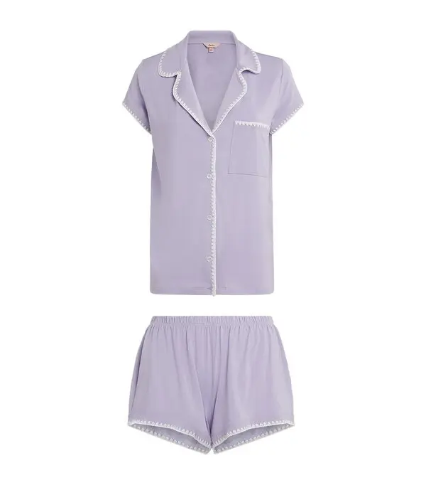 Eberjey Frida Short Pyjama Set - Purple
