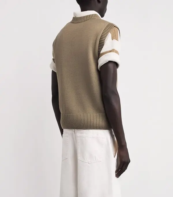 Ami Wool-cotton De Coeur Sweater Vest