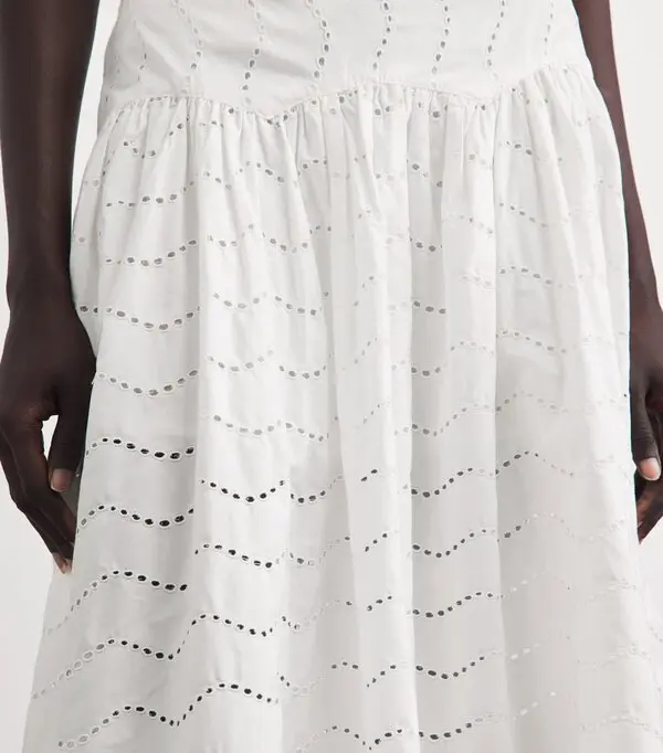 Polo Ralph Lauren Cotton Eyelet Maxi Skirt