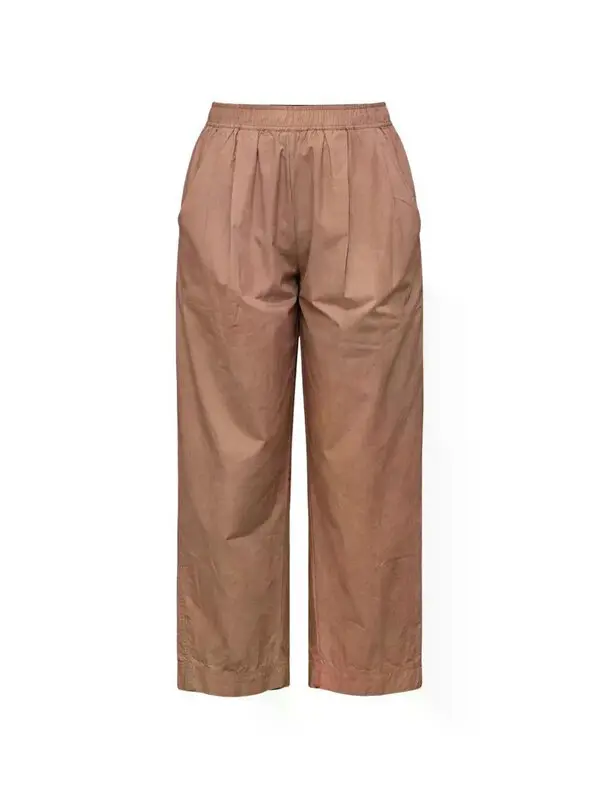 APIECE APART Elasticated Pleated Cropped Trousers