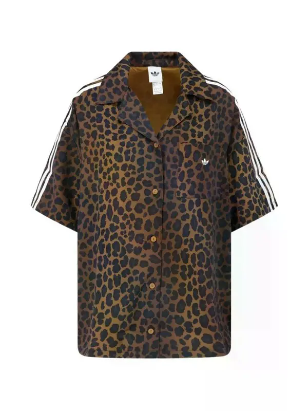 Adidas Leopard-print Short-sleeve Shirt