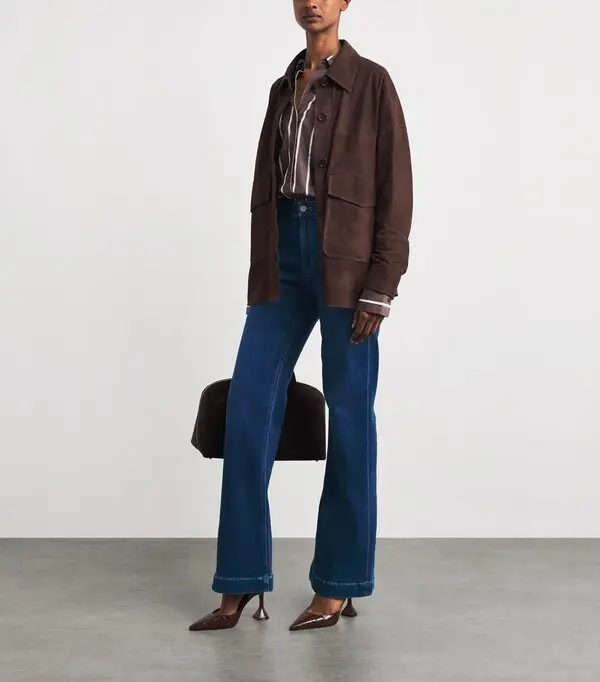 Paige Leenah Wide-leg Jeans - Blue