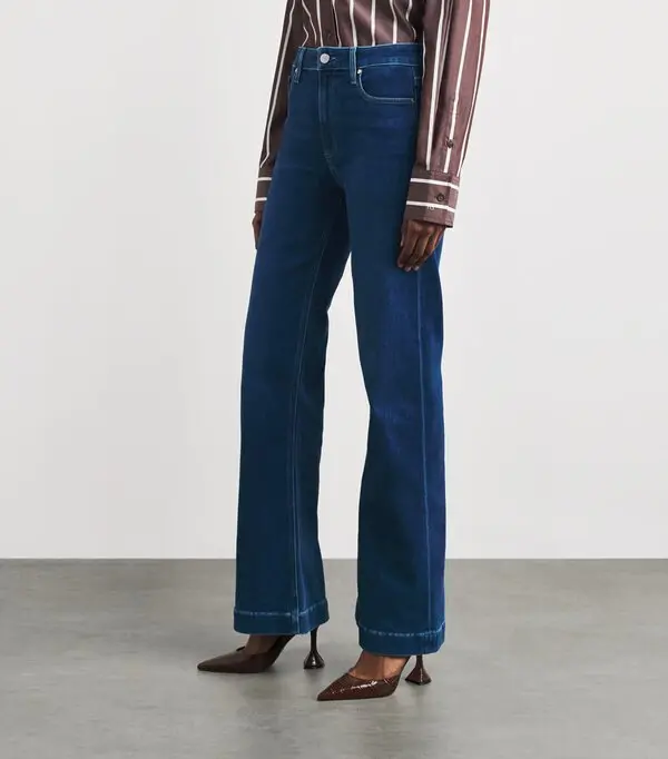 Paige Leenah Wide-leg Jeans - Blue