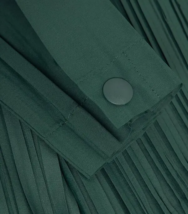 Issey Miyake Pleated Float Coat - Green
