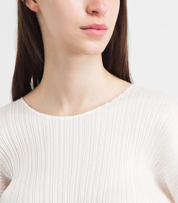 Issey Miyake Pleated Long-sleeve T-shirt