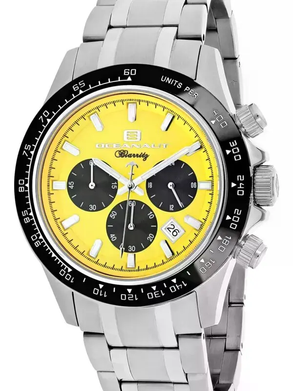 OCEANAUT Biarritz 44mm Chronograph Watch - Yellow