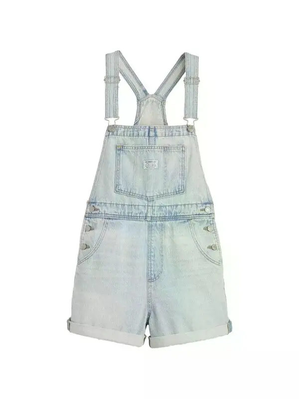 LEVI'S Silvertab Front-pocket Denim Short Overalls - Blue