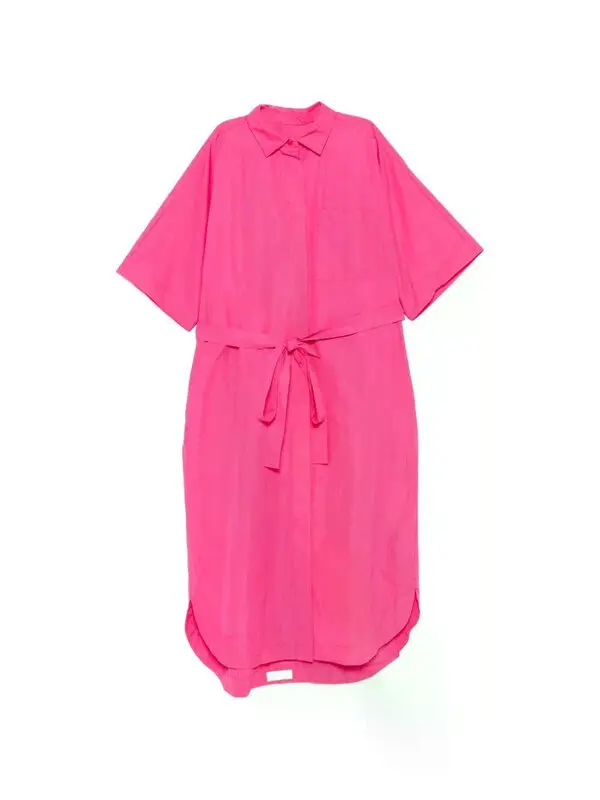 CASEY CASEY Belted Button-front Dress