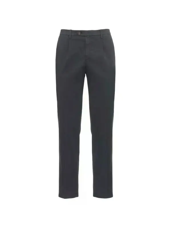 BRIGLIA 1949 Pleated Slim-fit Trousers - Grey