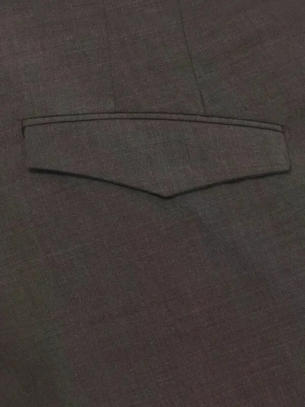 BRIGLIA 1949 Pleated Turn-up Trousers - Brown
