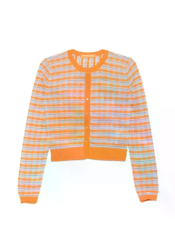 Ermanno Scervino Check-pattern Cropped Cardigan