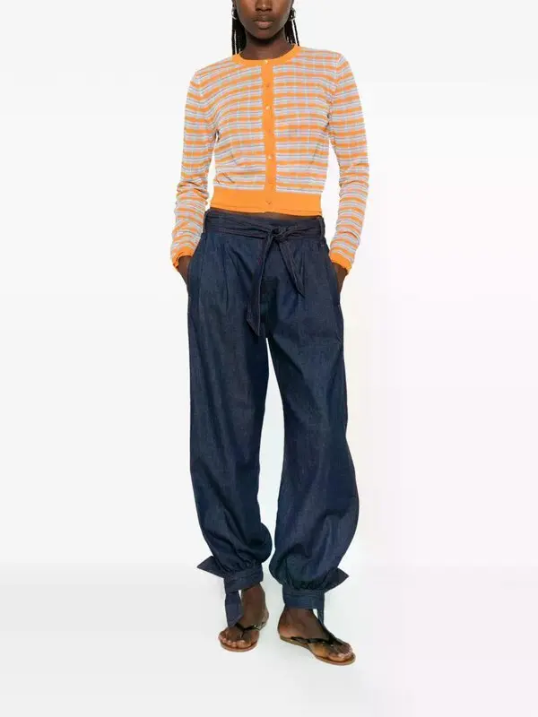 Ermanno Scervino Check-pattern Cropped Cardigan