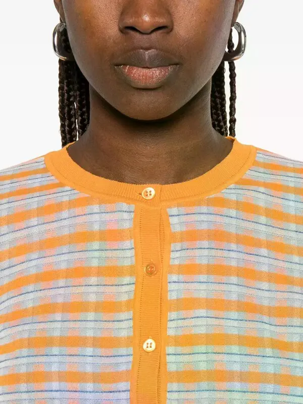 Ermanno Scervino Check-pattern Cropped Cardigan