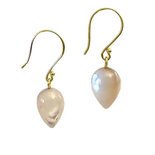 LORI KAPLAN DESIGN Mother Of Pearl And 18k Inverted Drop Earrings - Gold