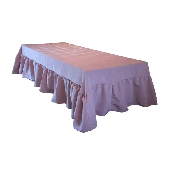 CLUB CARLOTTA TABLEWARE Maggie Ruffled Tablecloth Moire