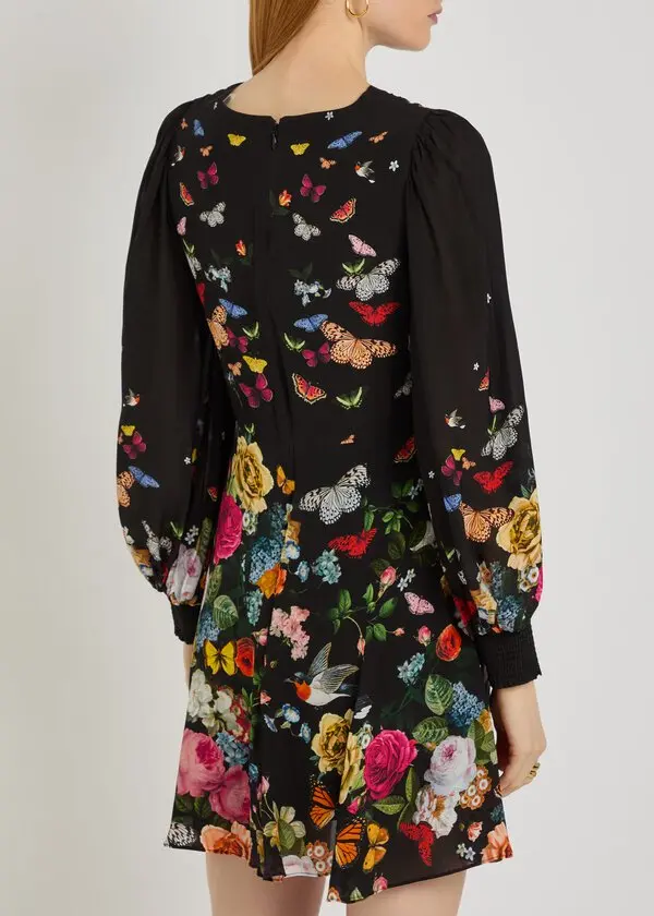 Alice + Olivia Printed Woven Mini Dress