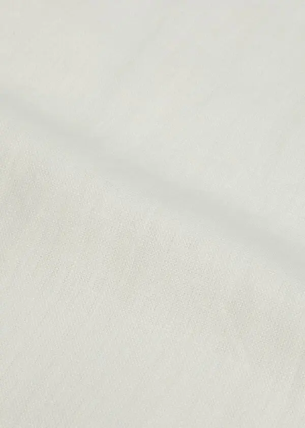 Suzie Kondi Kori Cropped Linen Top - White