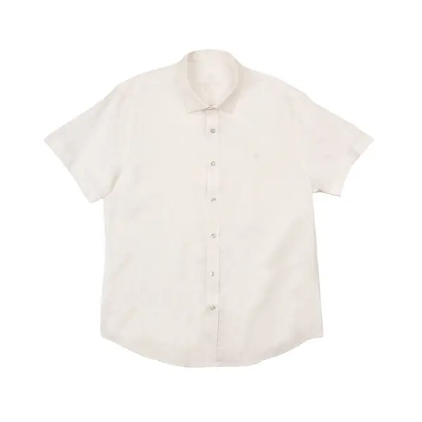 EIGHT X Essential Linen Button Short Sleeve Button Down Shirt