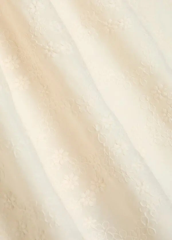 SOLAQUA Delilah Embroidered Cotton Mini Dress