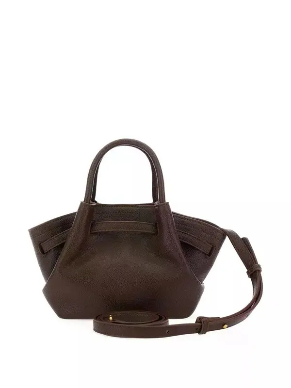 Jw Pei Mini Hana Pleated Clasp Tote Bag - Brown