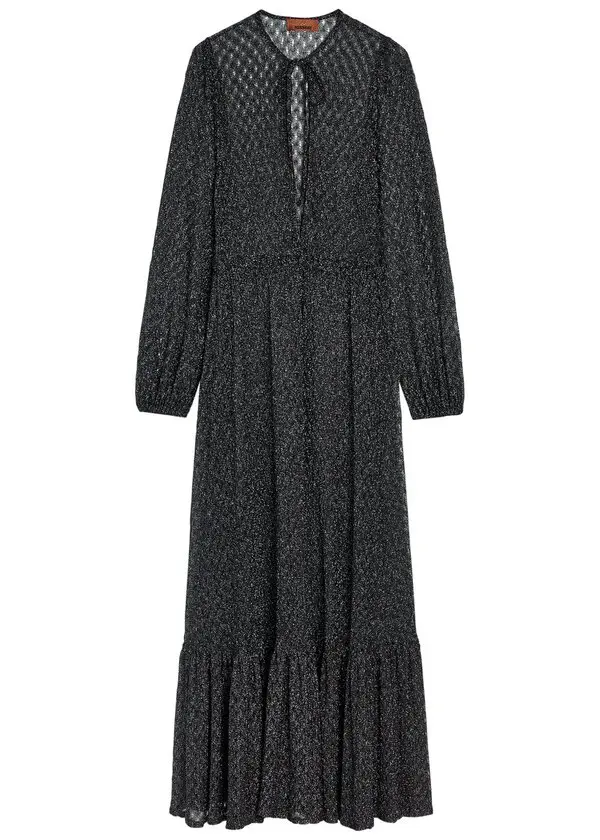 Missoni Fine-knit Maxi Beach Dress - Brown