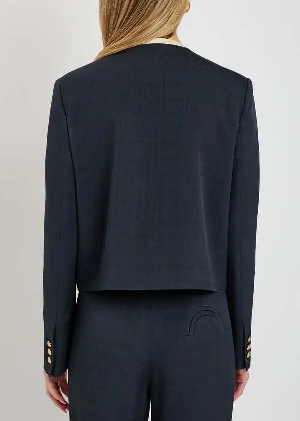 BLAZÉ MILANO Shamo Bolero Woven Jacket - Black