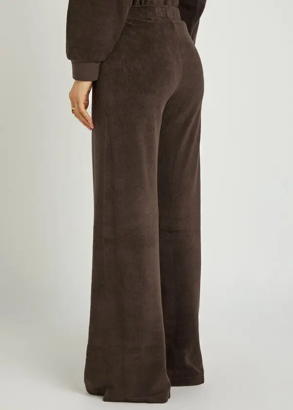 Suzie Kondi Zephyra Wide-leg Terry Trousers - Brown