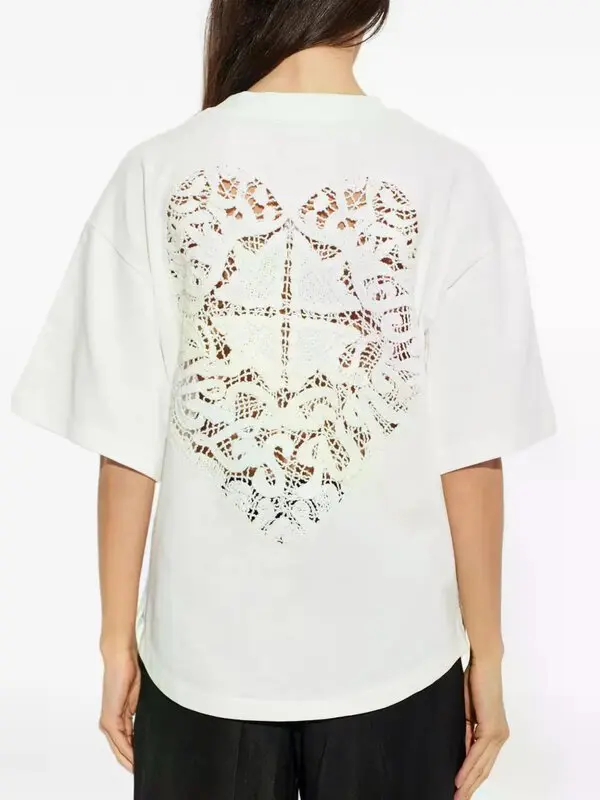 ALLSAINTS Crochet-patch Heart T-shirt - White