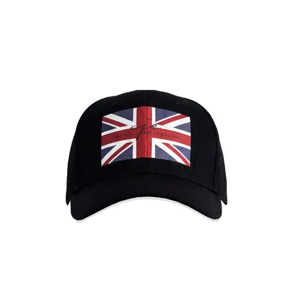 CHANEL JOAN ELKAYAM British Union Jack C J E Cap - Black
