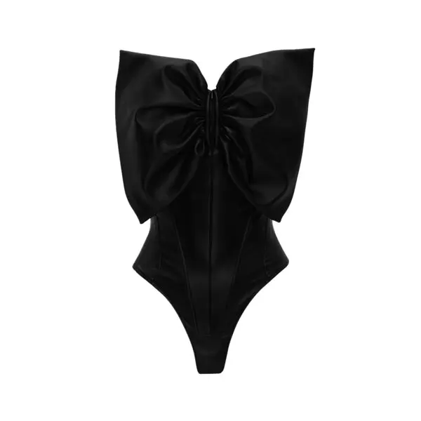 LIKA Corset Bodysuit With Bow Detail