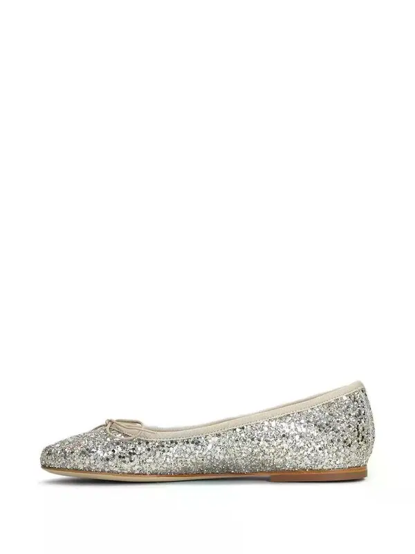 ANNIEL Glitter Embellished Ballet Flats