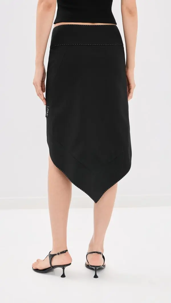 Off-White Stitch Detail Mini Skirt