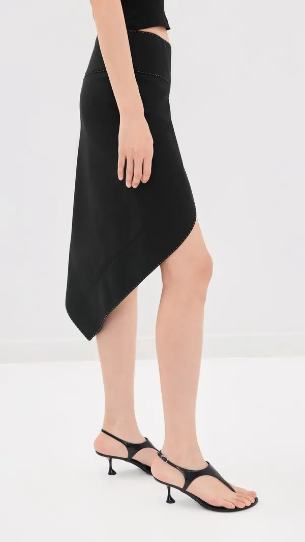 Off-White Stitch Detail Mini Skirt