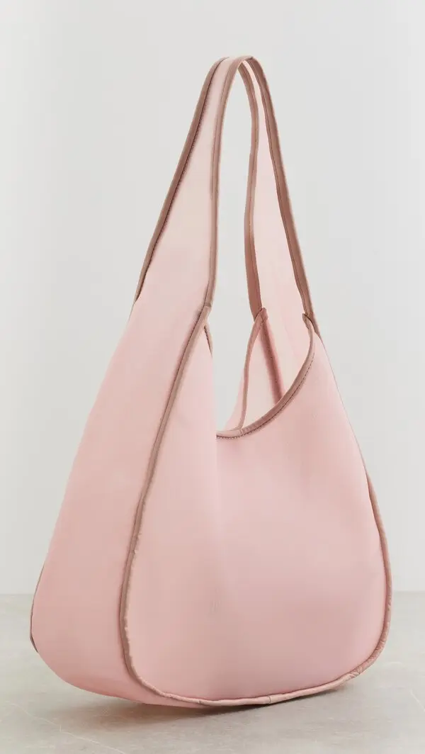 Stella McCartney Large Mesh Logo Hobo Bag - Blush