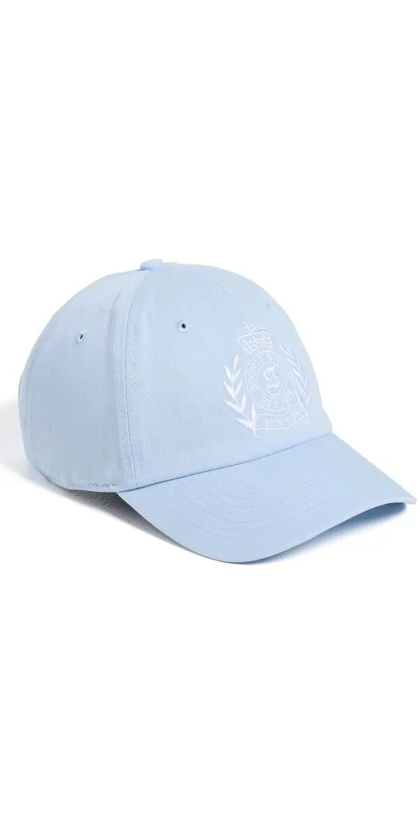 SPORTY & RICH Ny Crest Cap - Ciel White