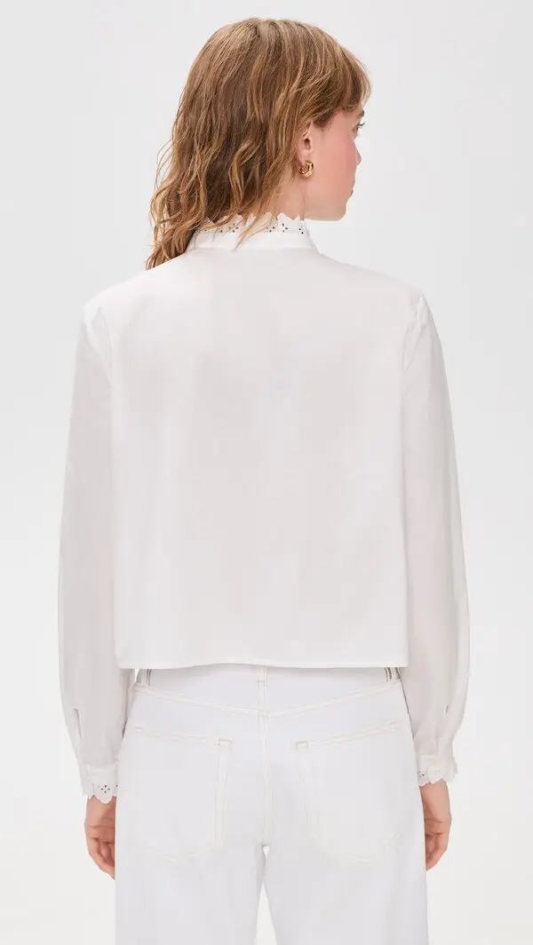FRAME The Keepsake Pintuck Blouse