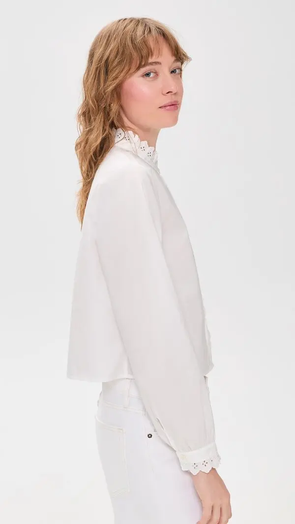 FRAME The Keepsake Pintuck Blouse