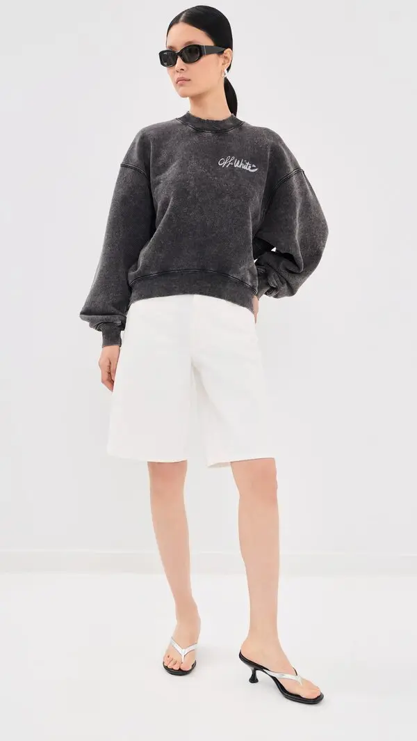 Off-White Off Marker" Crewneck Sweatshirt