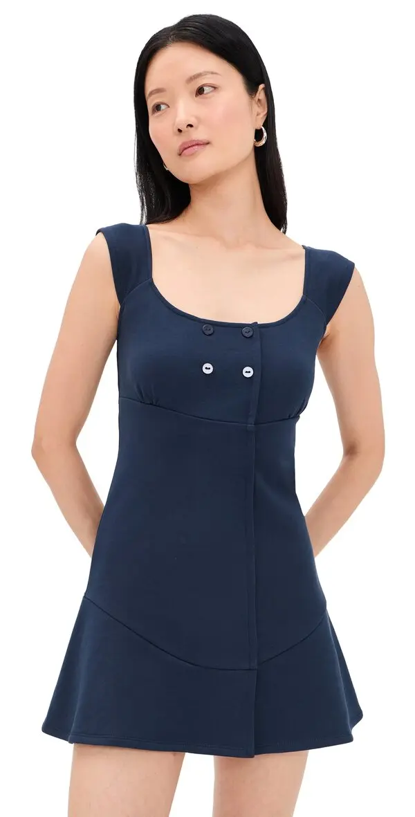 PEACHY DEN Joni Button Dress